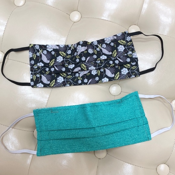 Accessories | 2 Washable Homemade Masks Elastic Ear Wire Nose | Poshmark